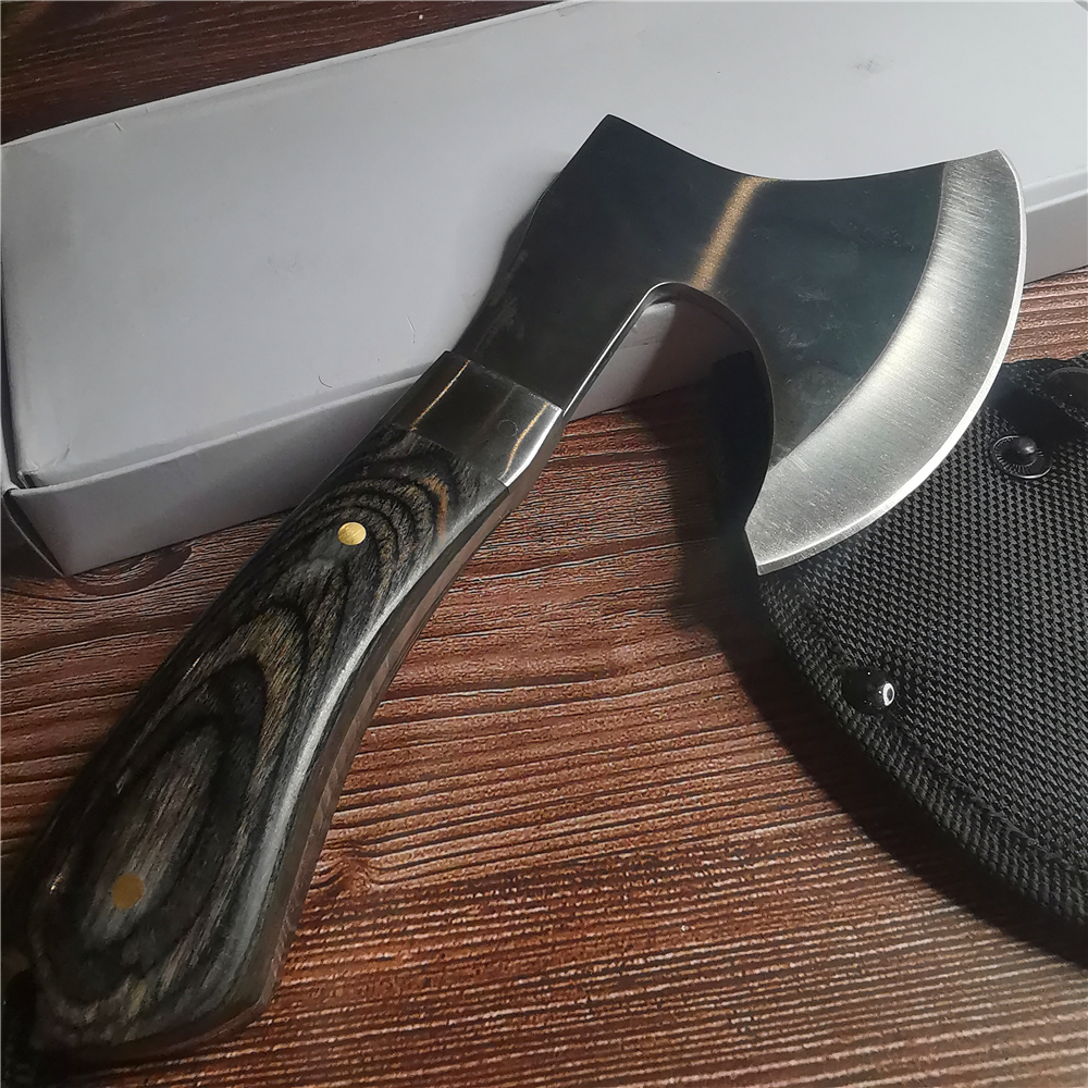 Stainless Steel 22CM Small Axe with Non-slip Wooden Handle, - A Camper ...