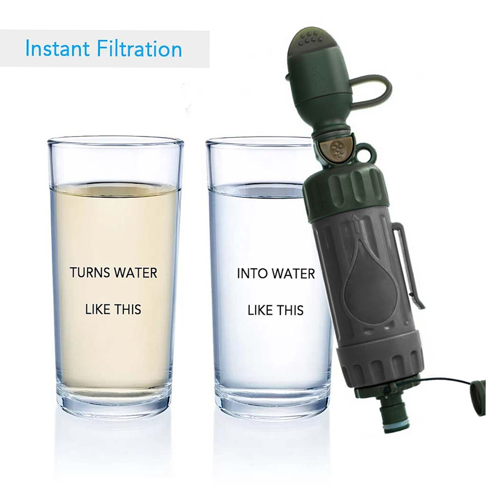 Mini Portable Water Filter Straw Outdoor Survival Water Purifier - A ...